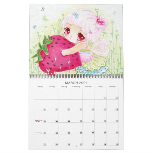 Beautiful anime girls Calendar 2013 | Zazzle