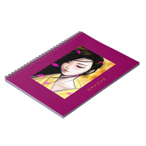 Beautiful Anime Woman Artwork Personalized Notebook | Zazzle