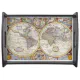 Beautiful Antique Old World Map Serving Tray | Zazzle