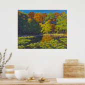 Beautiful Autumn Color Reflections Poster | Zazzle