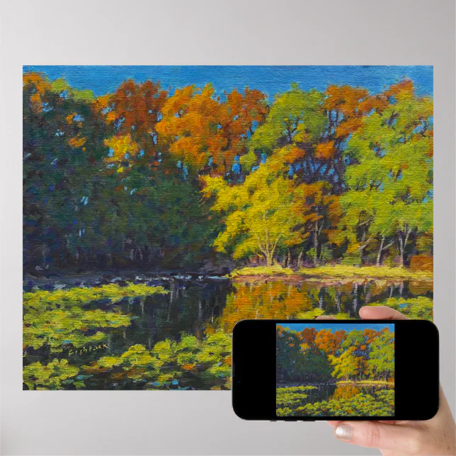 Beautiful Autumn Color Reflections Poster | Zazzle