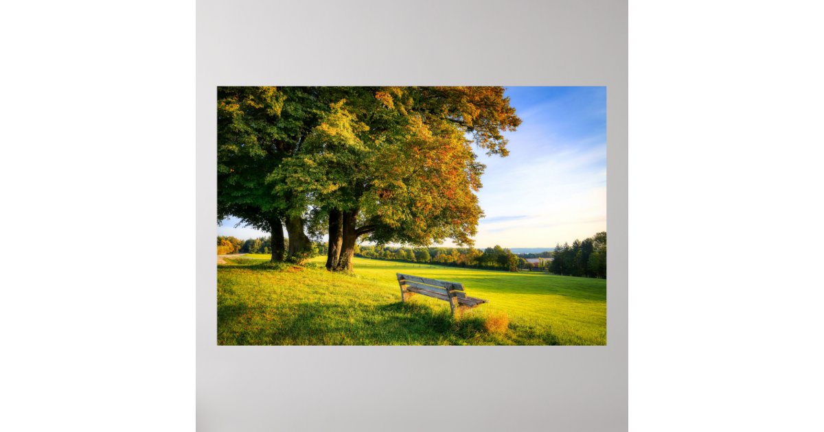 Beautiful Autumn Landscape Poster | Zazzle