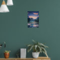 Beautiful Azure Temple Poster | Zazzle