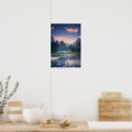 Beautiful Azure Temple Poster | Zazzle