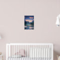Beautiful Azure Temple Poster | Zazzle