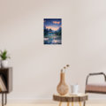 Beautiful Azure Temple Poster | Zazzle