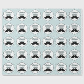 Beautiful Baby Shower Little Man Mustache Wrapping Paper | Zazzle