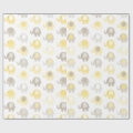 Beautiful Baby Yellow Elephant Wrapping Paper | Zazzle
