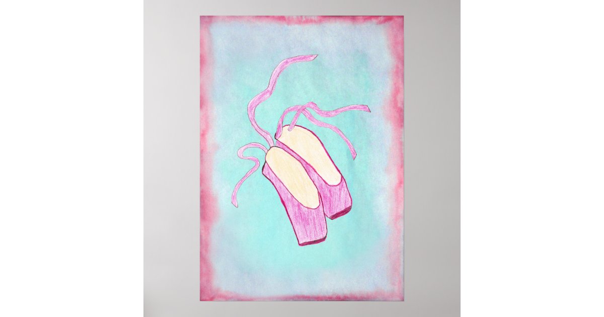 Beautiful Ballet Shoes Poster | Zazzle