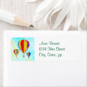 Beautiful Balloons address label | Zazzle