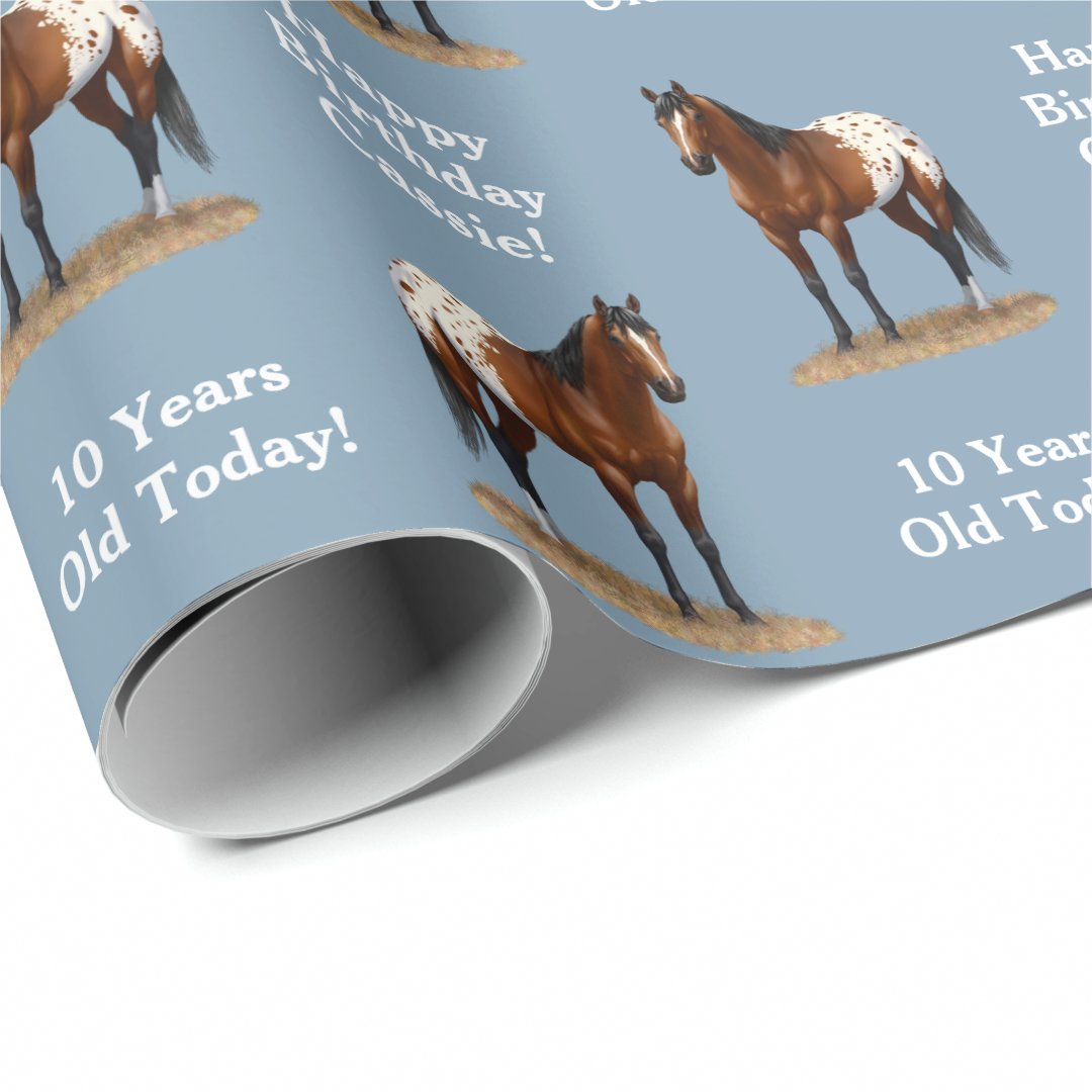 Beautiful Bay Appaloosa Horse Wrapping Paper | Zazzle