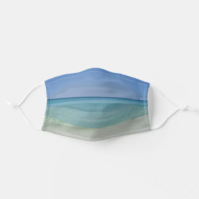 Beautiful Beach Adult Cloth Face Mask | Zazzle