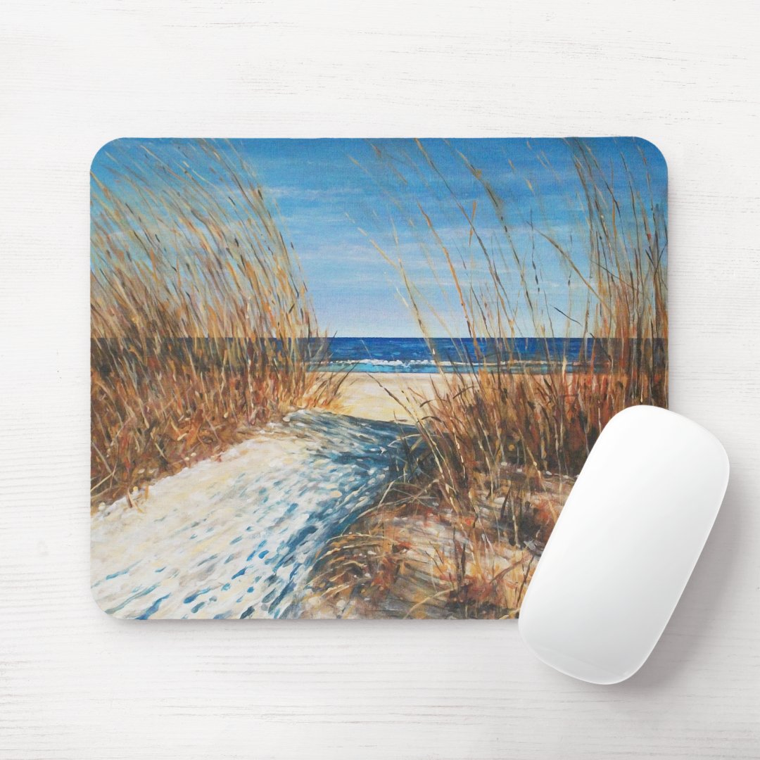 Beautiful Beach Art Sand Dunes Art Mouse Pad | Zazzle