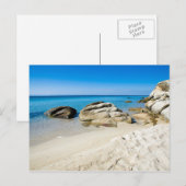 Beautiful beach at the Mediterranean Sea Postcard | Zazzle