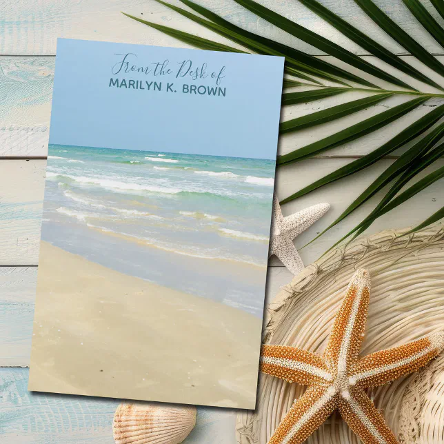 Beautiful Beach Custom Seashore Stationery | Zazzle
