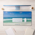 Beautiful Beach Photography Custom Ocean Home Desk Mat | Zazzle