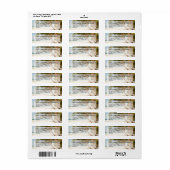 Beautiful Beach Scene Address Label | Zazzle