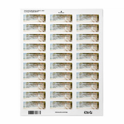 Beautiful Beach Scene Address Label | Zazzle
