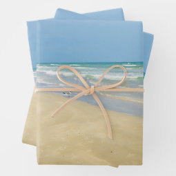 Beautiful Beach Seaside Wrapping Paper Sheets | Zazzle