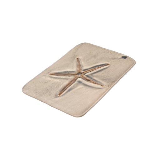 Beautiful Beach Starfish Bath Mat | Zazzle