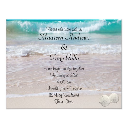 Beautiful, Beach Wedding Invitation | Zazzle.com