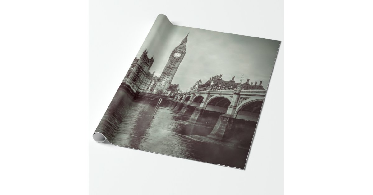Beautiful Big Ben House of Parliament London Wrapping Paper | Zazzle
