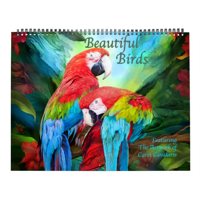 Beautiful Birds Art Calendar | Zazzle