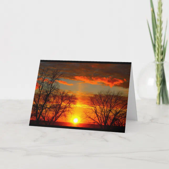 Beautiful Birthday From Sunrise To Sunset Card | Zazzle