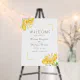 Beautiful Blooming Yellow Tulip Welcome Sign | Zazzle