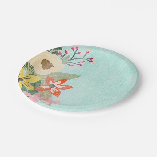 Beautiful Blooms Paper Plates | Zazzle
