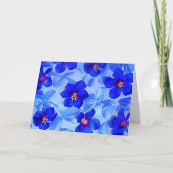 Beautiful Blue Get Well Card | Zazzle