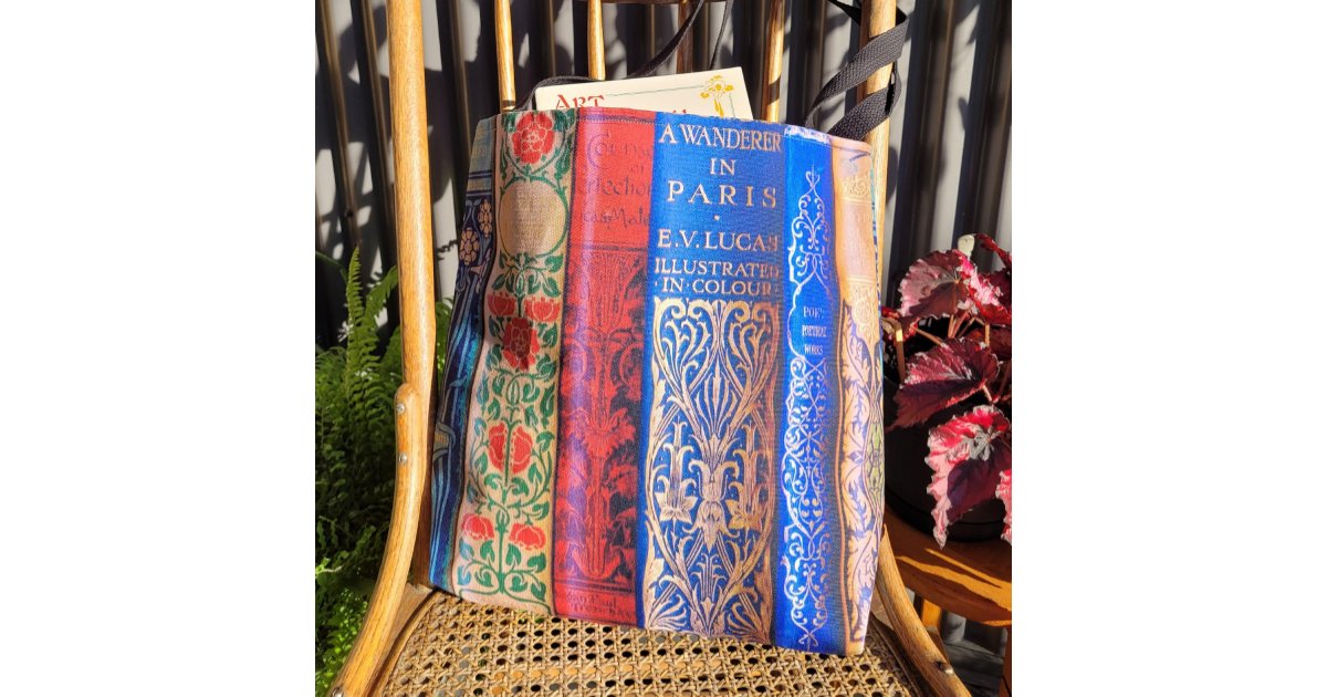 Beautiful Book Spines Tote Bag | Zazzle