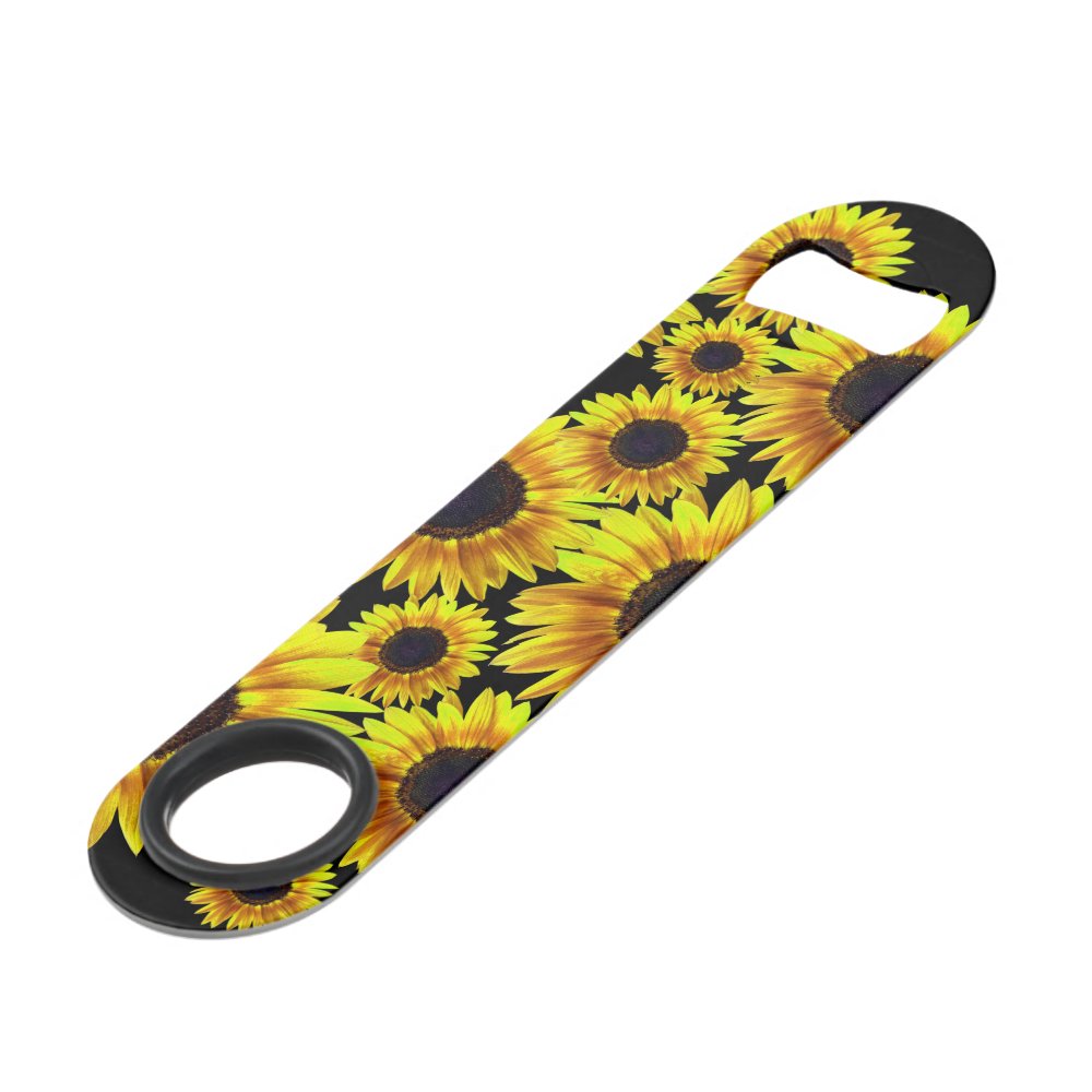Beautiful Bright Yellow Sunflower - Personalized Bar Key sold by ...