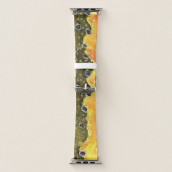 Beautiful Brook Trout Fly Fishing Apple Watch Band | Zazzle