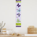 Beautiful Butterflies Growth Chart Keep at 8x44! | Zazzle