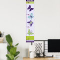 Beautiful Butterflies Growth Chart Keep at 8x44! | Zazzle