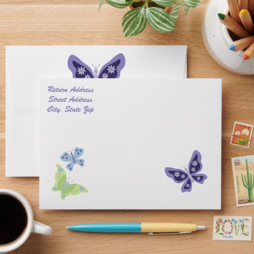 Beautiful Butterfly Envelopes | Zazzle