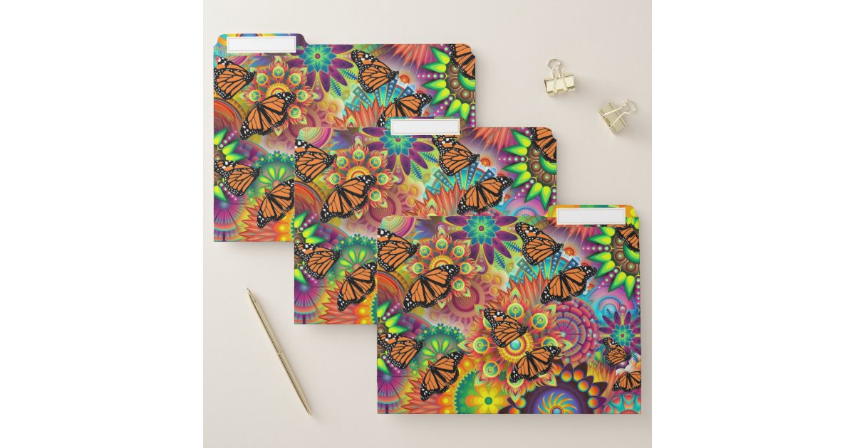 Beautiful Butterfly File Folder | Zazzle