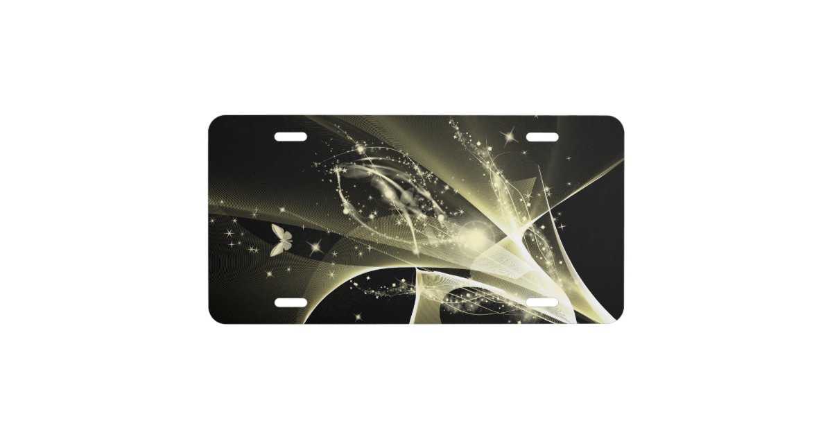 Beautiful butterfly license plate | Zazzle