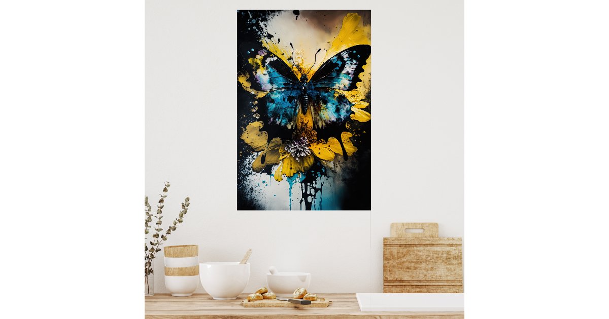 Beautiful butterfly poster | Zazzle