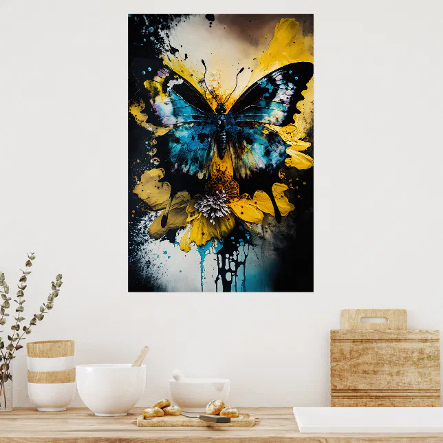 Beautiful butterfly poster | Zazzle