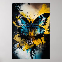 Beautiful butterfly poster | Zazzle