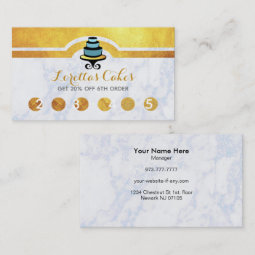 Beautiful Cakes Bakery Loyalty Cards | Zazzle