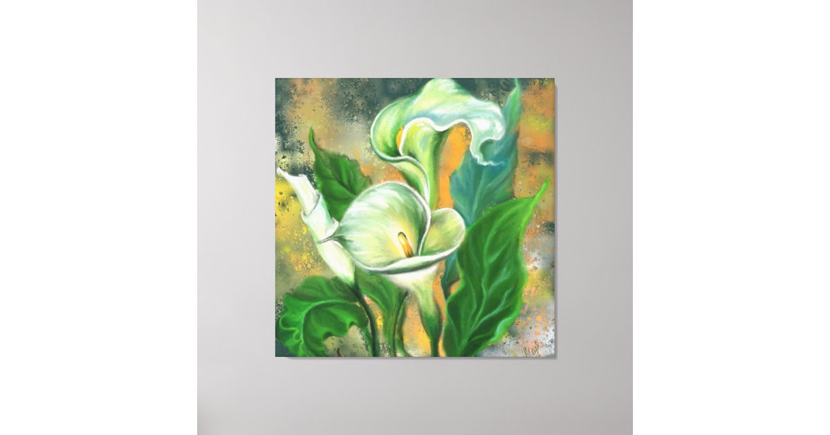 Beautiful Calla Lily Canvas Print | Zazzle