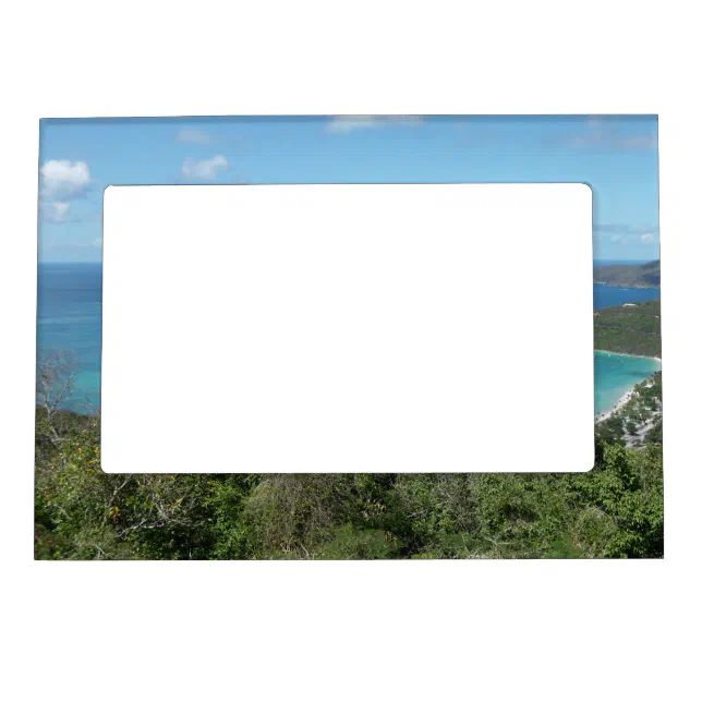 Beautiful Caribbean Tropical Beach Paradise Photo Magnetic Frame | Zazzle