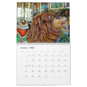 Beautiful Carousel Animal Photos Calendar | Zazzle