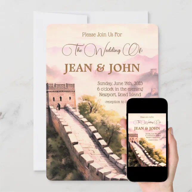 Beautiful Castle Please Join Us Wedding Invitation | Zazzle