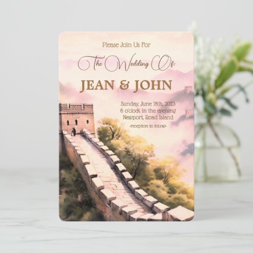 Beautiful Castle Please Join Us Wedding Invitation | Zazzle