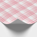 Beautiful Checkered Pattern Of Red And Pink Wrapping Paper | Zazzle
