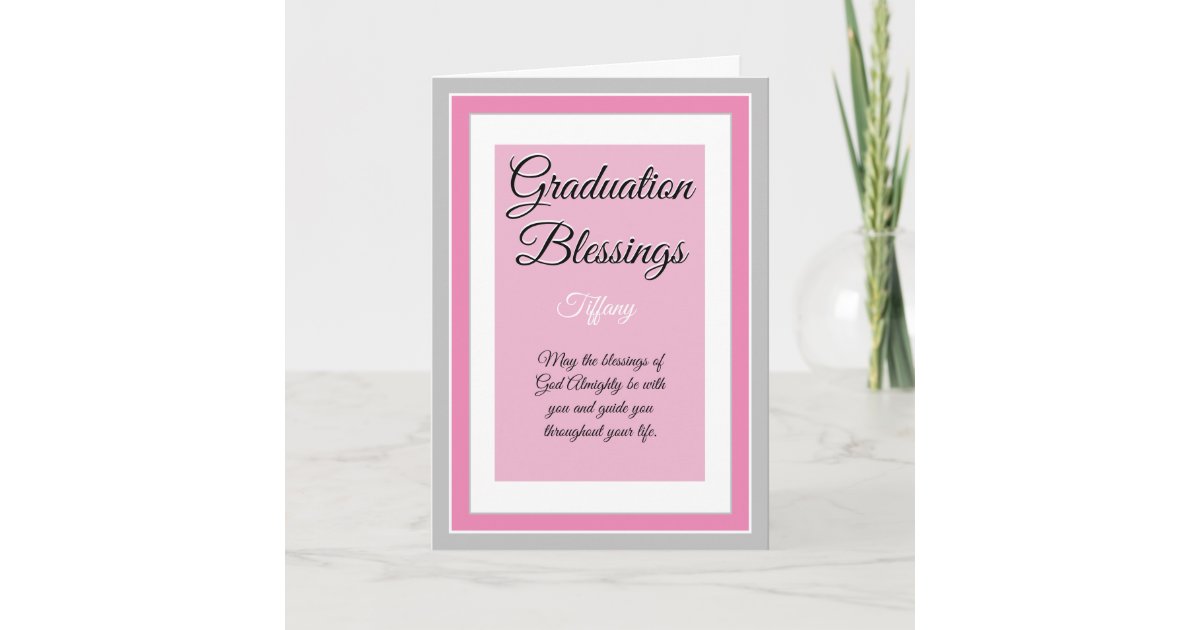 Beautiful Christian blessings graduation card | Zazzle